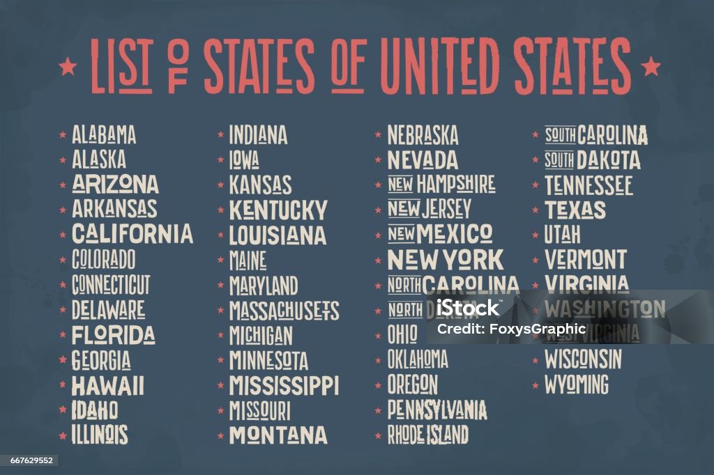 Daftar Negara Bagian Amerika Serikat Ilustrasi Stok - Unduh Gambar ... Daftar Negara Bagian Amerika Serikat Ilustrasi Stok - Unduh Gambar ...