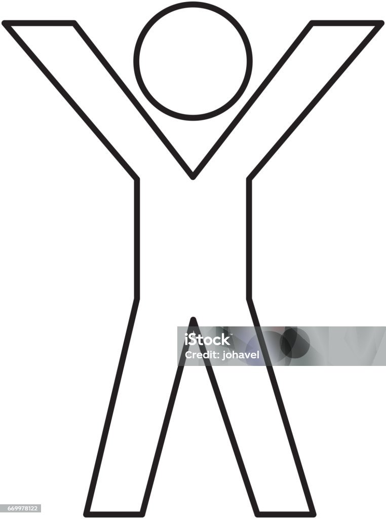 Ilustración De Icono De Silueta De Figura Humana Y Más Vectores Libres De Derechos De Arte