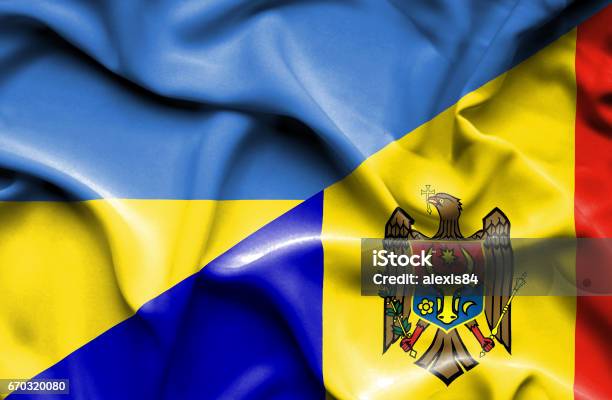 Waving Flag Of Moldavia And Ukraine Stok Vektör Sanatı & Boğdan ... Waving Flag Of Moldavia And Ukraine Stok Vektör Sanatı & Boğdan ...