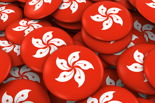 Hong Kong Badges Background Pile Of Hong Kongese Flag Buttons 3d ... Hong Kong Badges Background Pile Of Hong Kongese Flag Buttons 3d ...