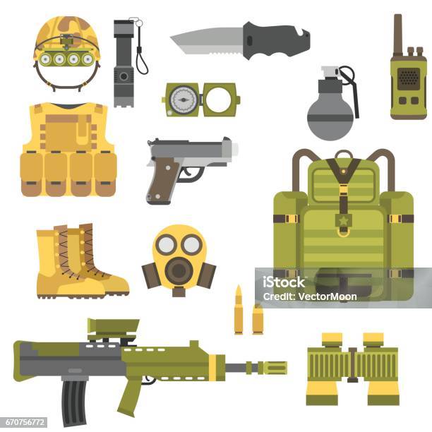 Armure De Canons Darme Militaire Forces Combattant Américain Munitions