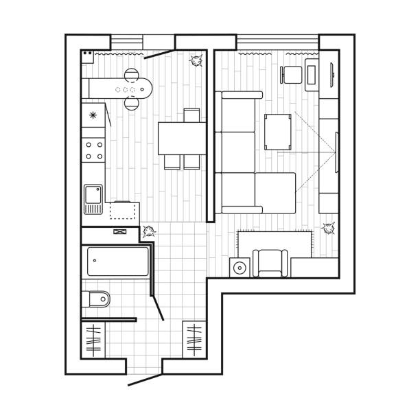 170 Bathroom Top View Drawing Stock Illustrations Royalty Free Vector Graphics And Clip Art Istock