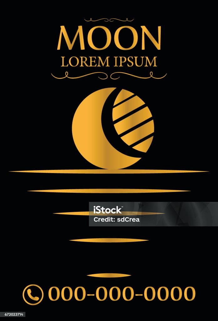 Moon Poster Concept Design Stock Illustration Download Image Now Abstract Astronomy Autumn