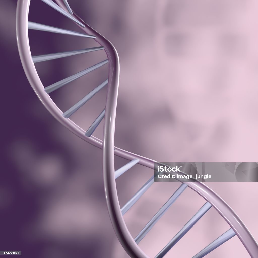 Dna 螺旋結構和紫色背景模糊向量圖形及更多dna 測試圖片 Dna 測試 健保和醫療 化學 Istock