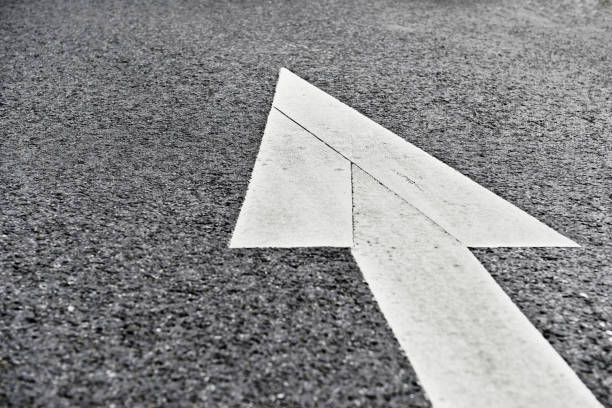 300+ Single Lane Road Straight Arrow Sign The Way Forward Stock Photos ... 300+ Single Lane Road Straight Arrow Sign The Way Forward Stock Photos ...