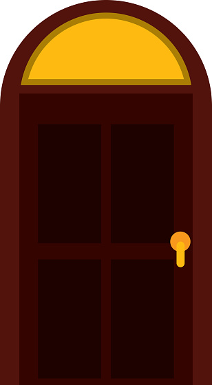 Door House Style Isolated Icon Stock Illustration Download Image Now