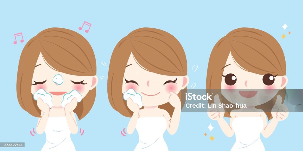 Cartoon Skin Care Woman Stock Illustration Download Image Now Adult
