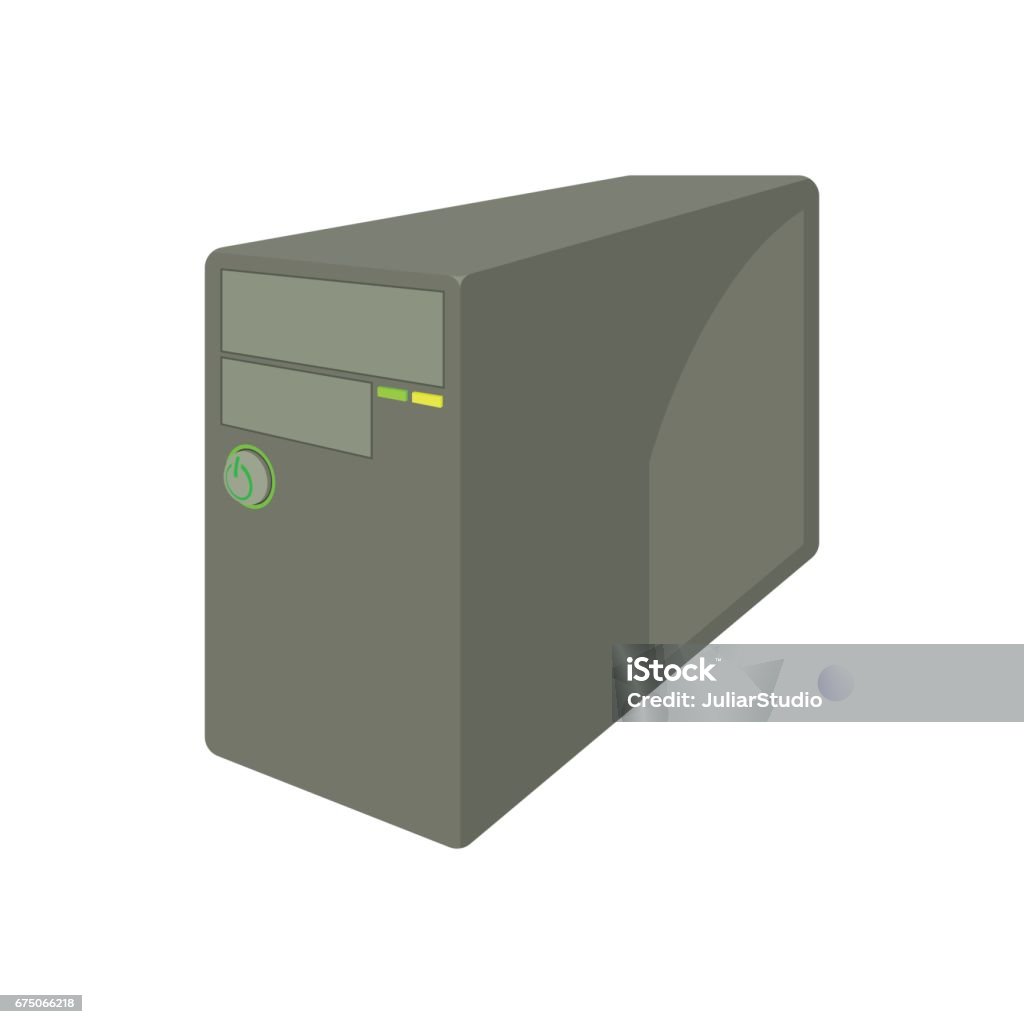 Black Computer System Unit Icon Cartoon Style Stock Illustration ... Black Computer System Unit Icon Cartoon Style Stock Illustration ...