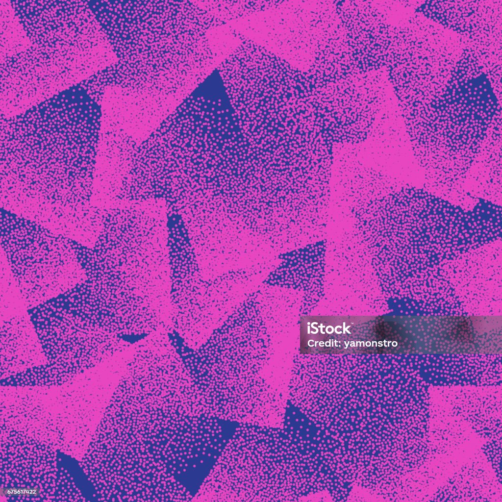Vector Abstract Stippled Weird Seamless Pattern Stock Illustration