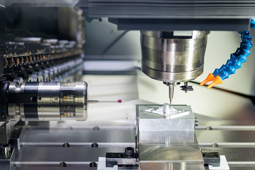 Cnc 기계와 측정 프로브 3차원 형태에 대한 스톡 사진 및 기타 이미지 3차원 형태 제조설비 Cnc 장치 Istock