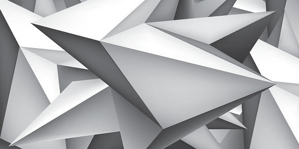 Volume Geometric Shape 3d Crystal Background Abstraction Low Polygons