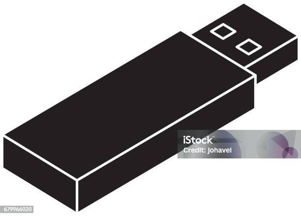 Usb 메모리 아이소메트릭 아이콘 Usb 케이블에 대한 스톡 벡터 아트 및 기타 이미지 Usb 케이블 가지 식물 부위