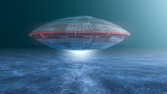 3d 렌더링입니다 우주선 Ufo 개념 3차원 형태에 대한 스톡 사진 및 기타 이미지 3차원 형태 개념 공습 Istock