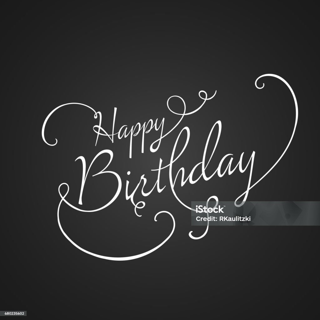 Happy Birthday Greeting Card Design Stock Vektor Art Und Mehr Bilder