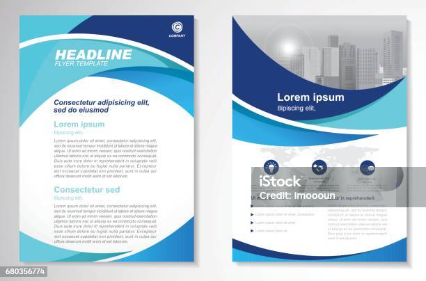 Templat Tata Letak Desain Flyer Brosur Vektor Ilustrasi Stok Unduh