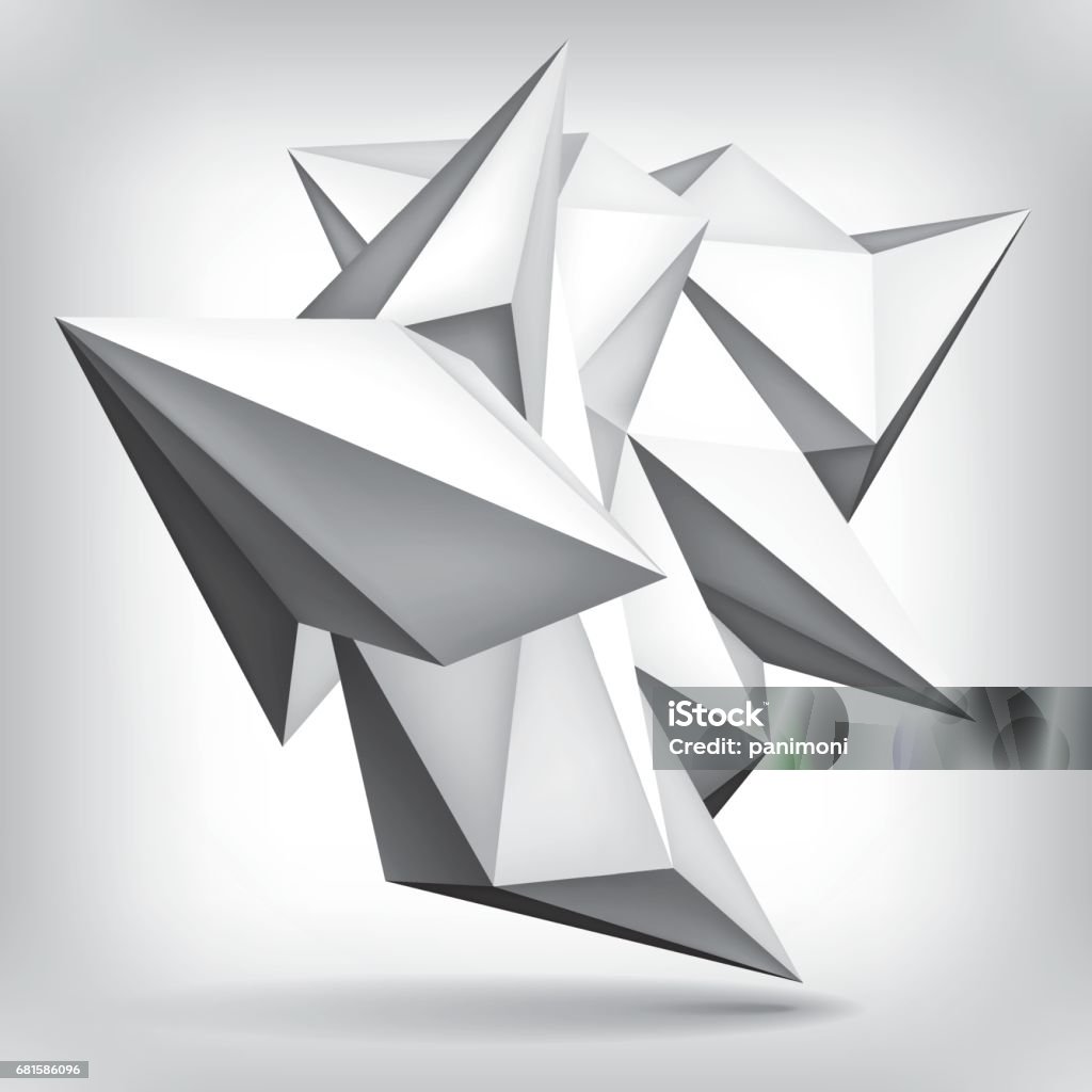 Volume Geometric Shape 3d Crystal Abstraction Low Polygons Object