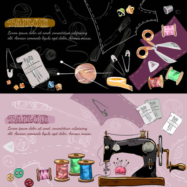 Seamstress Background Illustrations Royalty Free Vector Graphics