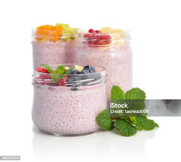 Chia의 종자와 푸딩 0명에 대한 스톡 사진 및 기타 이미지 0명 건강한 식생활 견과 Istock