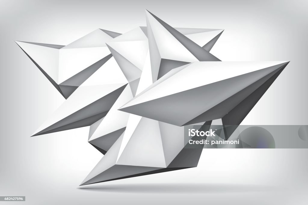 Volume Geometric Shape 3d Crystal Abstraction Low Polygons Object