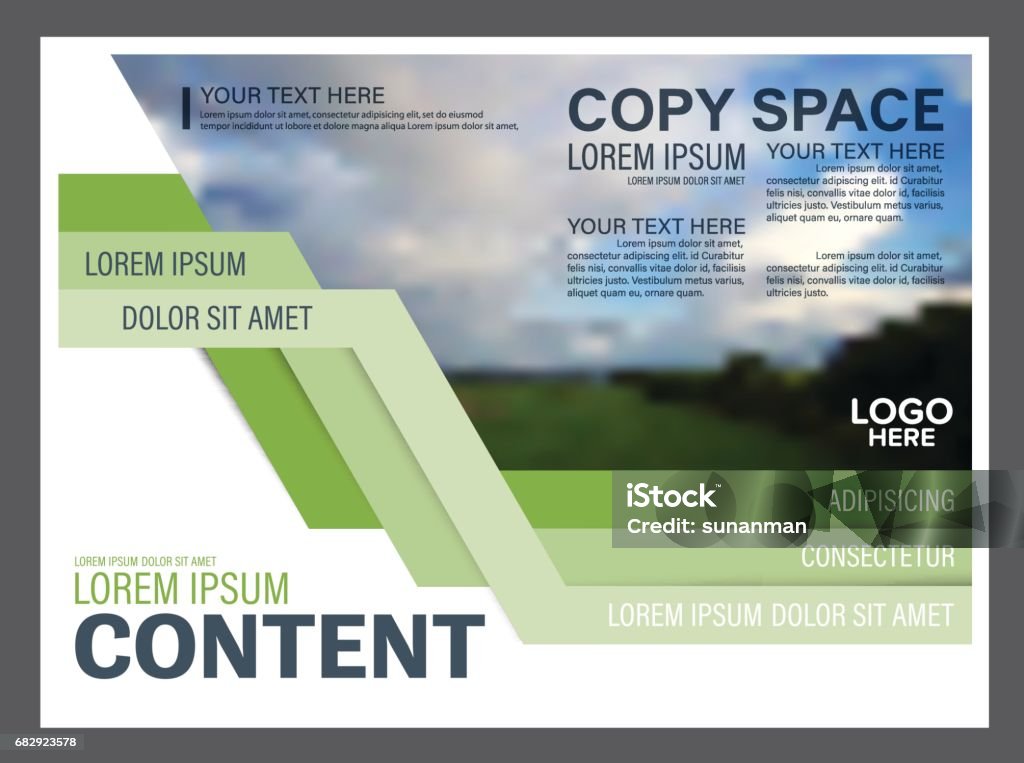 Templat Desain Tata Letak Presentasi Halaman Sampul Laporan Tahunan
