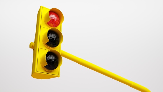 Lampu Lalu Lintas Kuning Ilustrasi Stok Unduh Gambar Sekarang Arah
