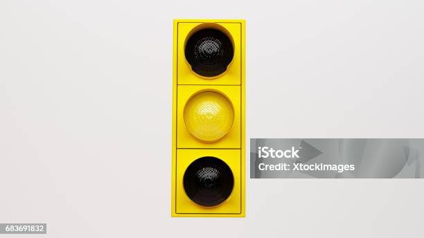 Lampu Lalu Lintas Kuning Ilustrasi Stok Unduh Gambar Sekarang Arah