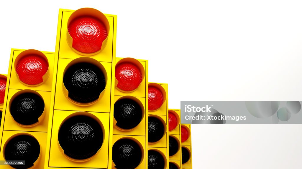 Lampu Lalu Lintas Kuning Ilustrasi Stok Unduh Gambar Sekarang Arah