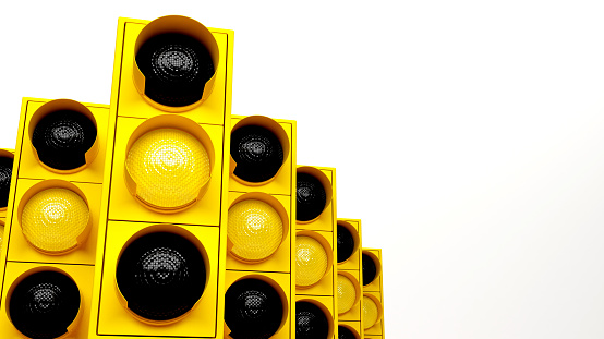 Lampu Lalu Lintas Kuning Ilustrasi Stok Unduh Gambar Sekarang Arah