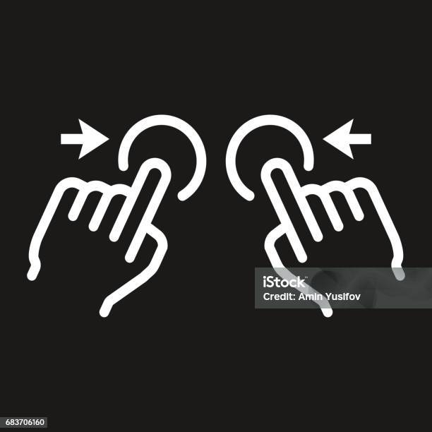 Ikon Garis Zoom Memperkecil Dua Tangan Sentuhan Dan Gerakan Ilustrasi ... Ikon Garis Zoom Memperkecil Dua Tangan Sentuhan Dan Gerakan Ilustrasi ...