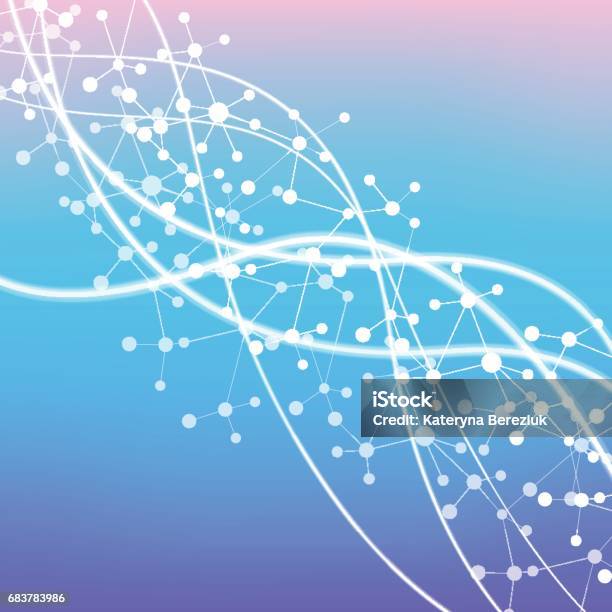 Struktur Molekul Dan Komunikasi Dna Atom Neuron Konsep Ilmiah Untuk