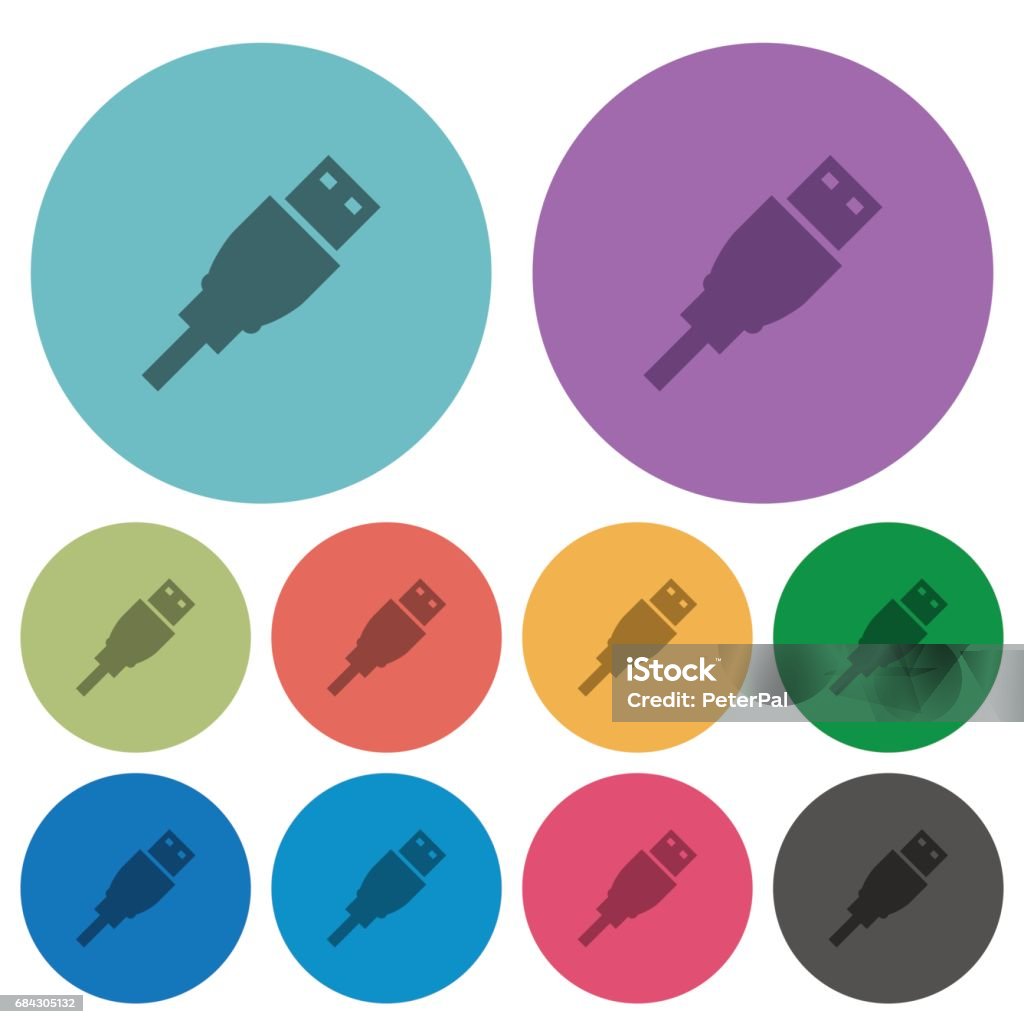 Ilustración de Conector Usb Iconos Planos A Color y más Vectores Libres ... Ilustración de Conector Usb Iconos Planos A Color y más Vectores Libres ...