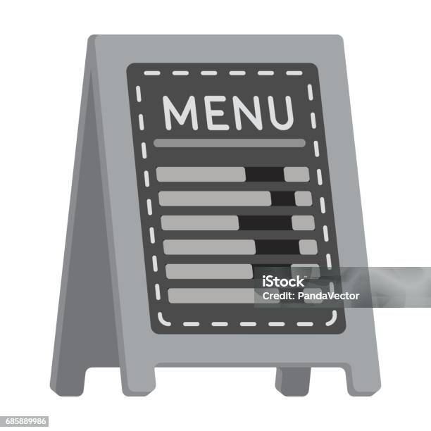 Menu De Licône De La Pizzeria Dans Le Style Monochrome Isolé Sur Fond
