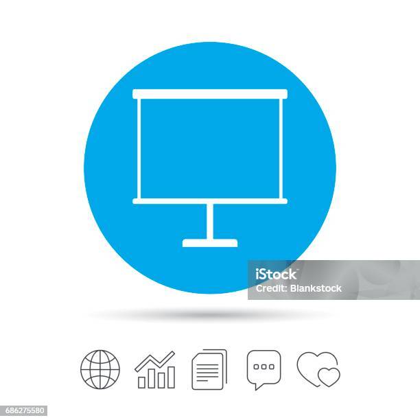 Panneau Daffichage Icône De Présentation Ppt Symbole Vecteurs Libres De
