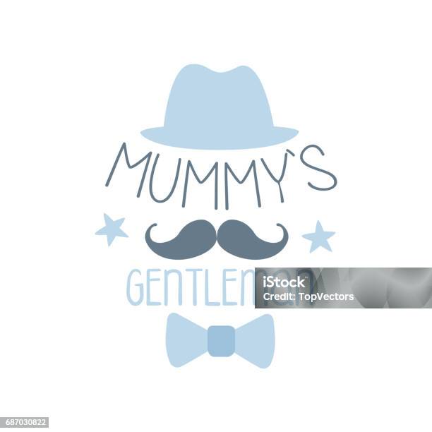 Mummys 신사 레이블 화려한 손으로 그린된 벡터 일러스트 레이 션 개인 장식품에 대한 스톡 벡터 아트 및 기타 이미지
