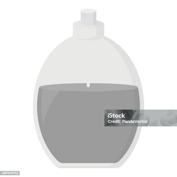 Icône De Parfum Dans Le Style Monochrome Isolé Sur Fond Blanc Composent
