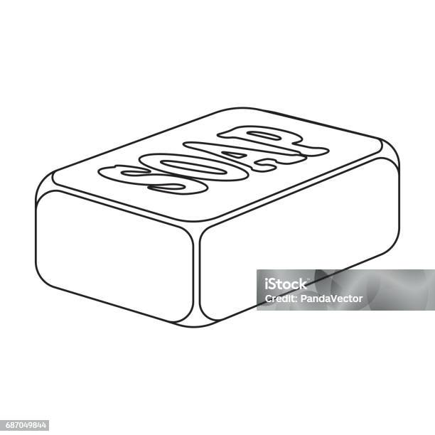 Soap 개요 아이콘입니다 웹 및 모바일 디자인을 위한 그림입니다 가사 집안일에 대한 스톡 벡터 아트 및 기타 이미지 가사