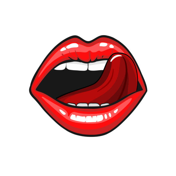 510 Licking Lips Stock Illustrations Royalty Free Vector Graphics
