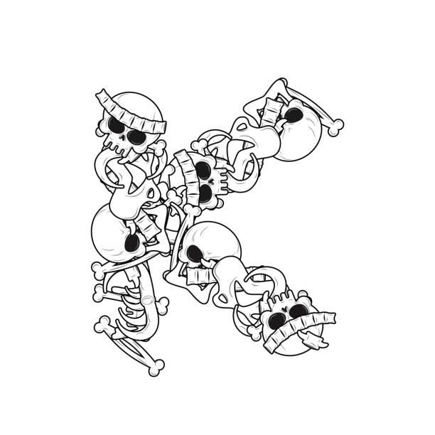 Letter s skeleton bones