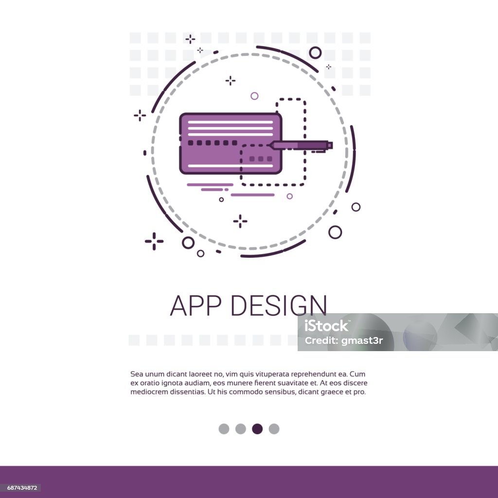 Ilustración De App Design Software Development Computer Programming Device Technology Banner Con 7897