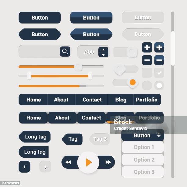 Web 使用者介面元素集gui 介面元素集合向量 Ui 設計向量圖形及更多無線電接收裝置圖片 無線電接收裝置 表格 文件 開關掣