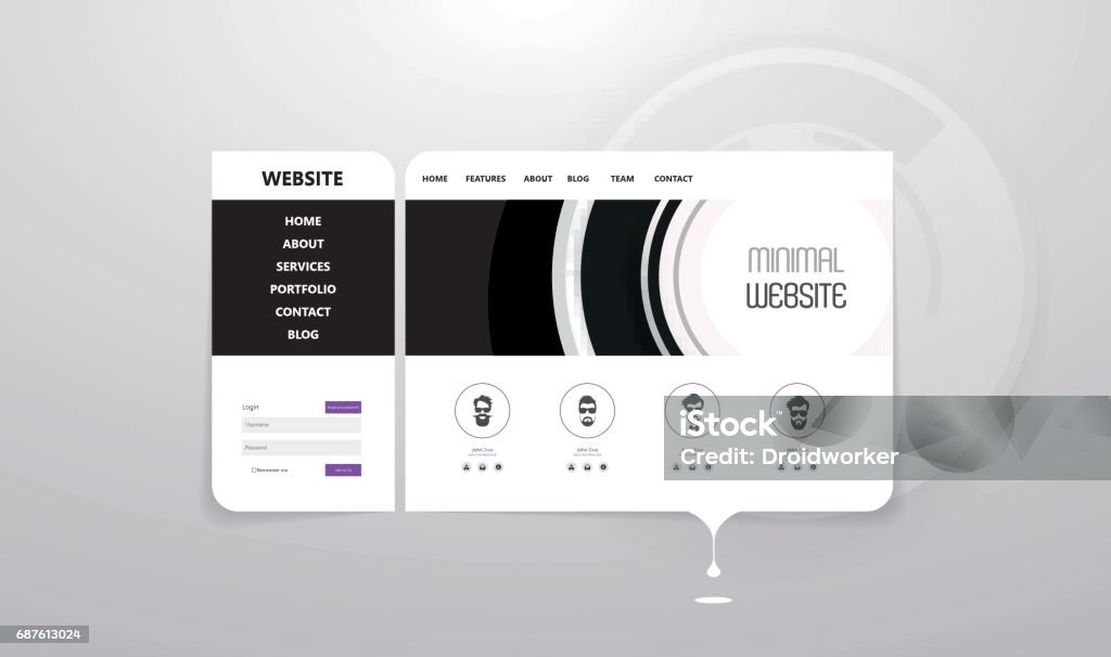 Abstract User Interface Vector Design Stock Illustration Download