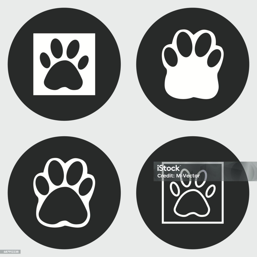 Paw Icon Set Stock Illustration - Download Image Now - Animal, Animal ... Paw Icon Set Stock Illustration - Download Image Now - Animal, Animal ...