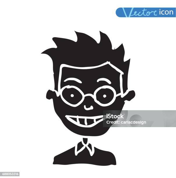 Icône Davatar Simple Silhouette Dillustration Vectorielle Noir Vecteurs