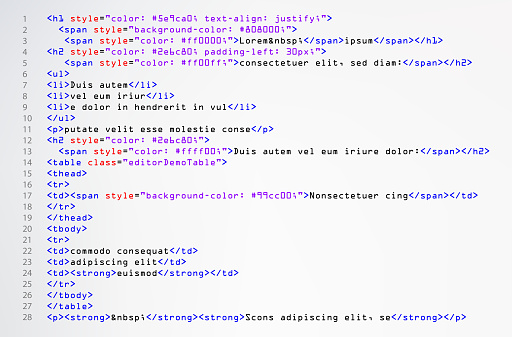 Html Simple Code Vector Colorful Abstract Program Tags In Developer
