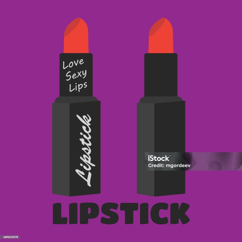 Ilustración De Lápiz Labial Aislado Conjunto De Vectores Vector De