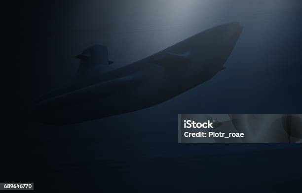 Copyspace와 잠수함 군함 3d 그림 잠수함에 대한 스톡 벡터 아트 및 기타 이미지 잠수함 군사 타워 Istock