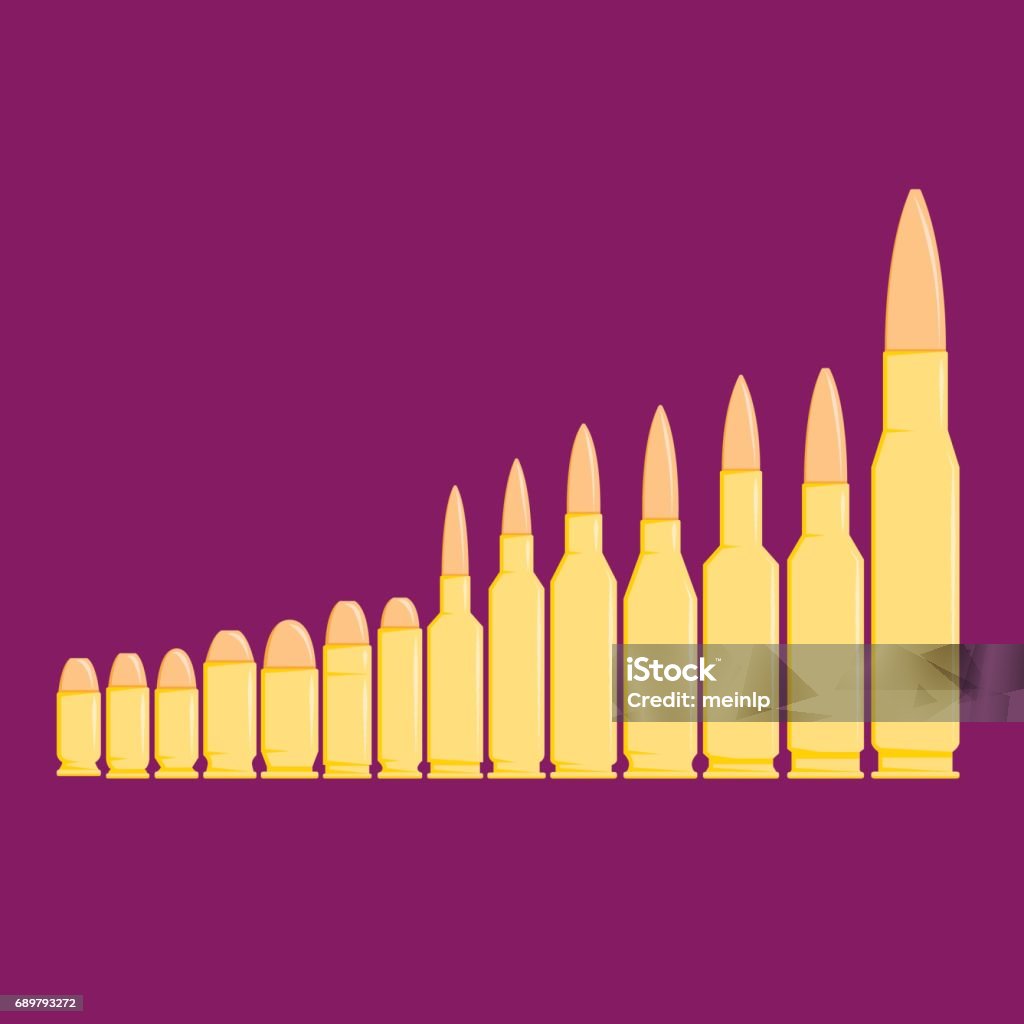 Vetores de Diferentes Tipos De Balas Na Linha De Fundo Roxo e mais ... Vetores de Diferentes Tipos De Balas Na Linha De Fundo Roxo e mais ...