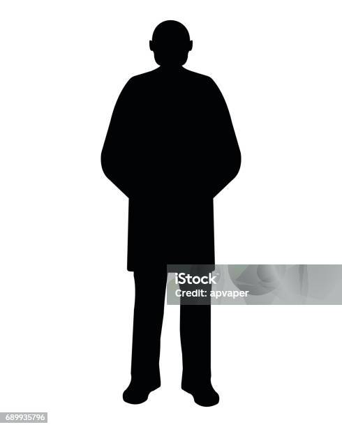 Lhomme Silhouette Sur Fond Blanc Illustration Vectorielle Vecteurs