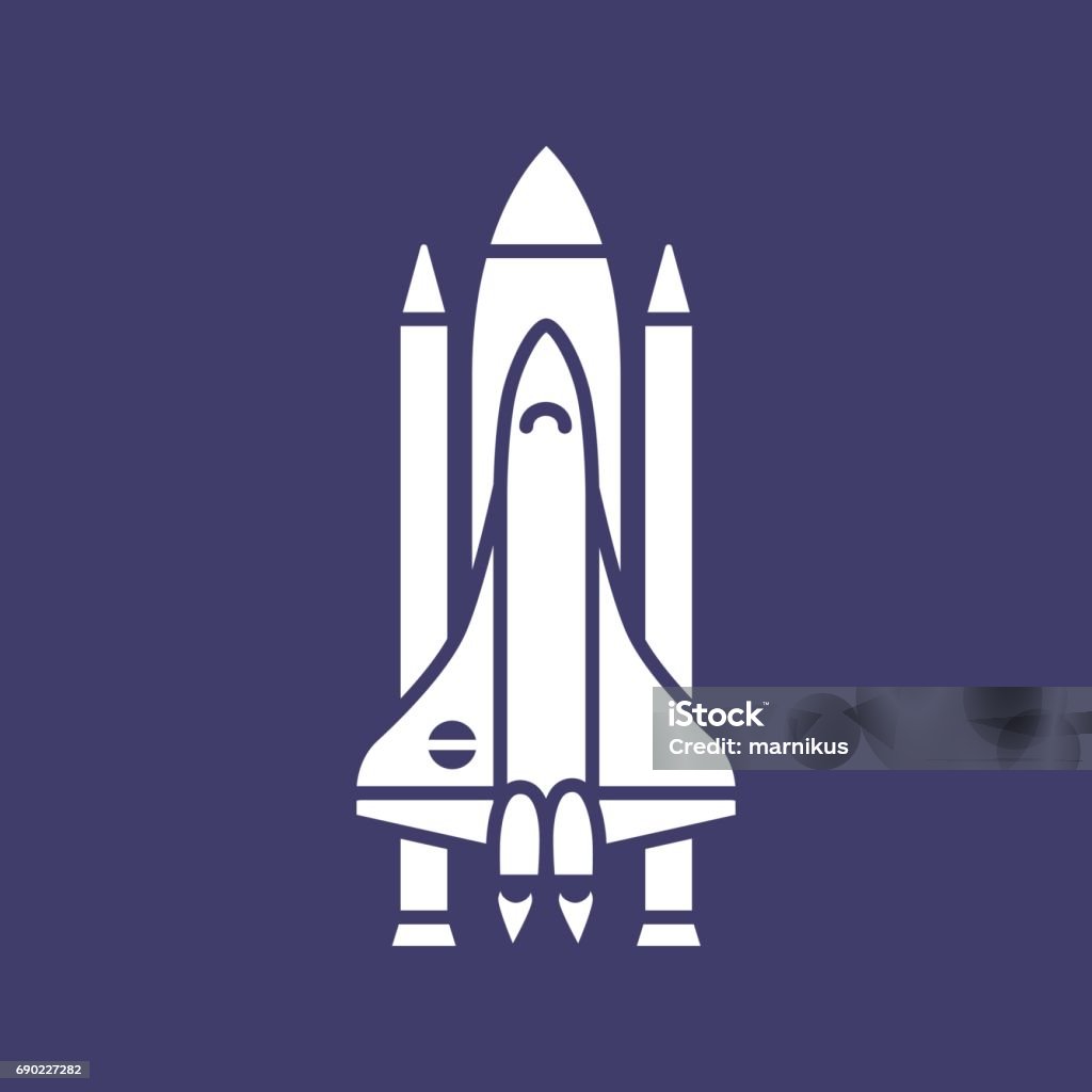 Ilustración de Icono De Vector De La Lanzadera De Espacio y más ... Ilustración de Icono De Vector De La Lanzadera De Espacio y más ...