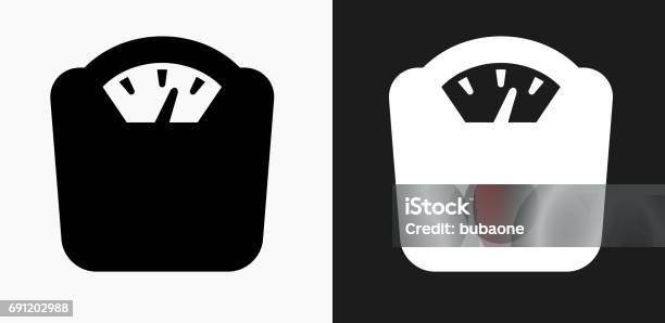 Symbole De Léchelle Poids Sur Noir Et Blanc Vector Backgrounds Vecteurs